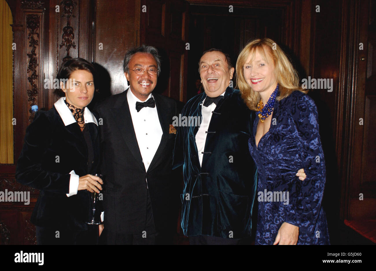 Hong Kong businessman David Tang and fiancee Lucy Wastnage with ...