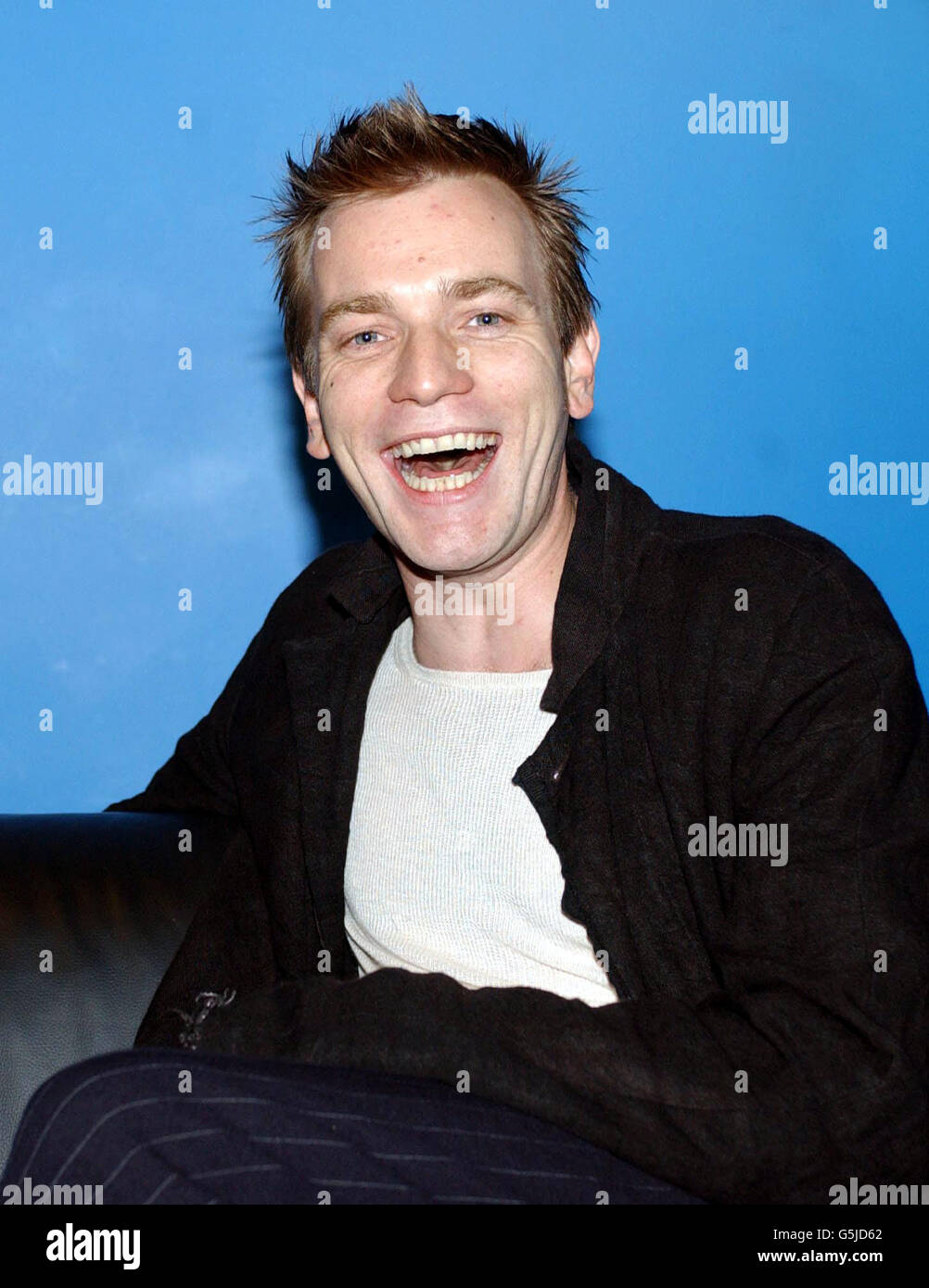 Actor Ewan McGregor poses for the media during the Classic Shorts 2001 ...