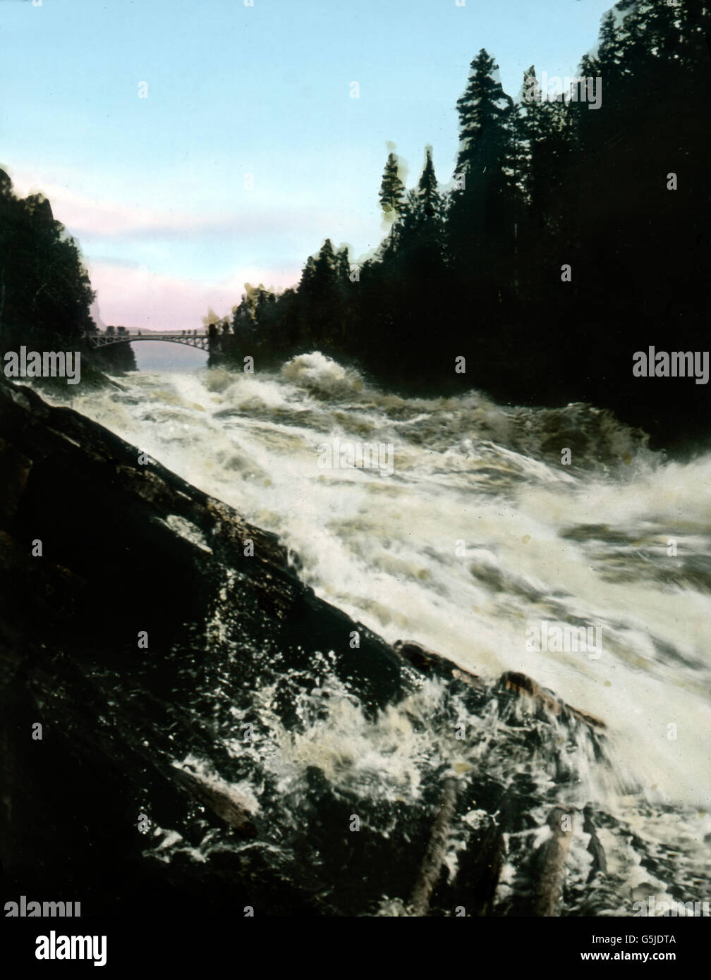 Die Imatrastromschnelle in Finnland, 1920er Jahre. Imatra rapids in ...