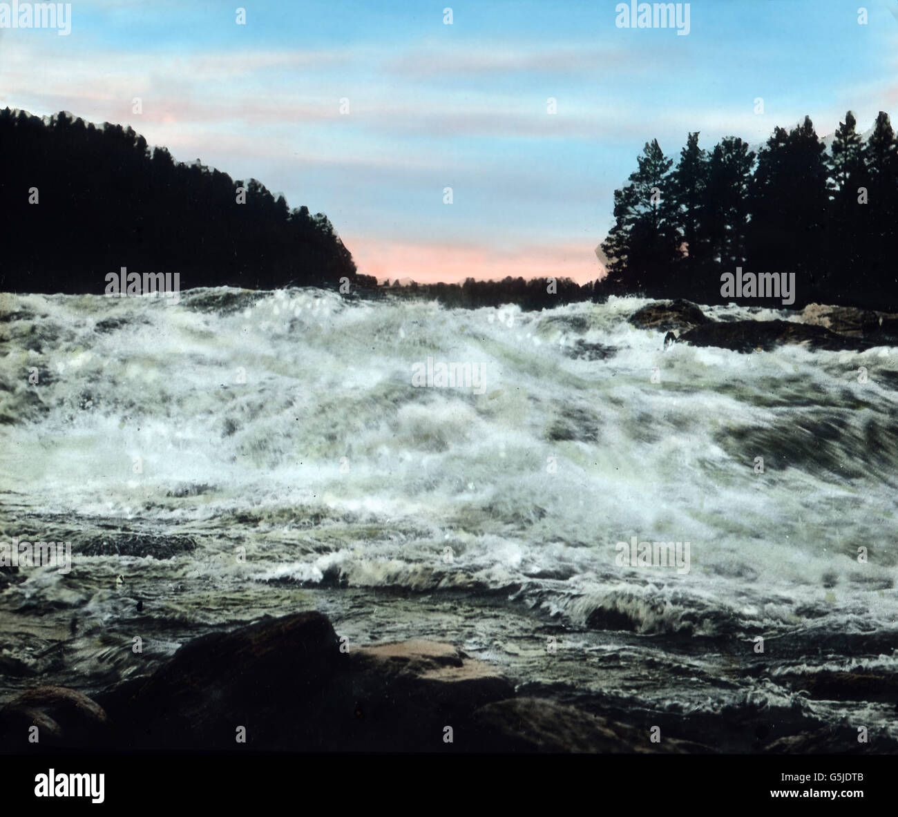 Die Imatrastromschnelle in Finnland, 1920er Jahre. Imatra rapids in ...