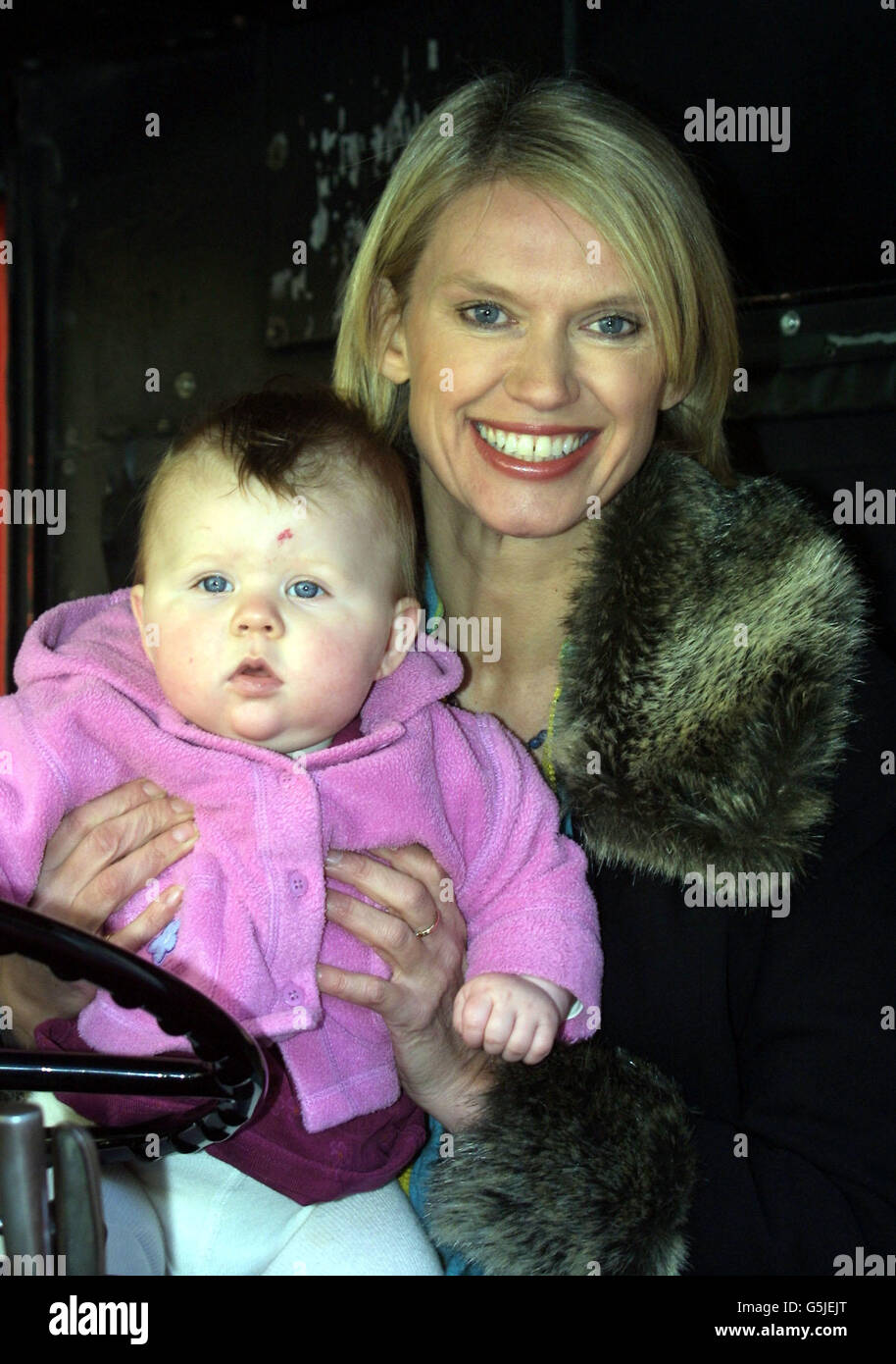 TV presenter Anneka Rice and 5-months-old baby Katelin Brown from ...