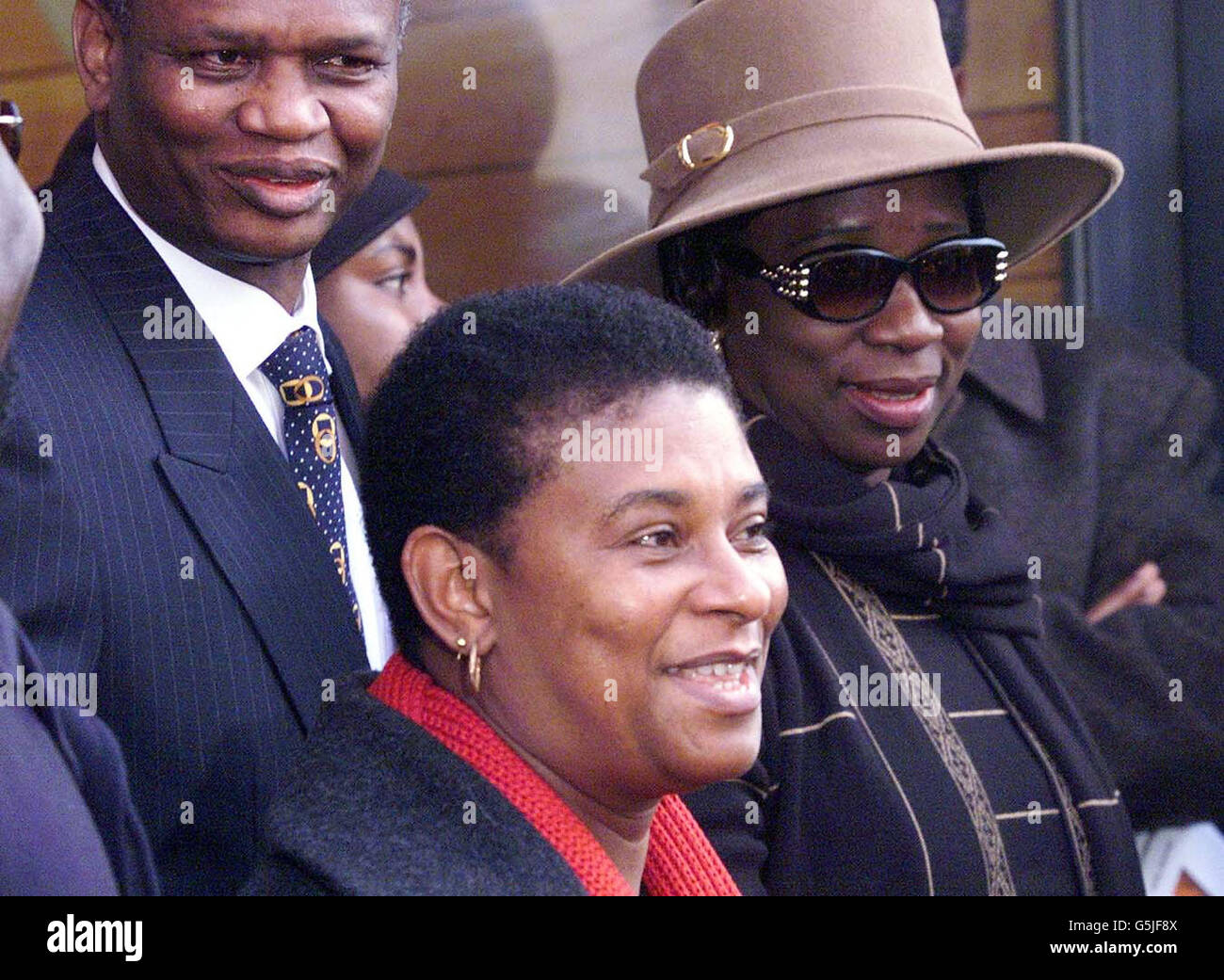 Richard and Gloria Taylor stand with Doreen Lawrence (middle) - mother ...