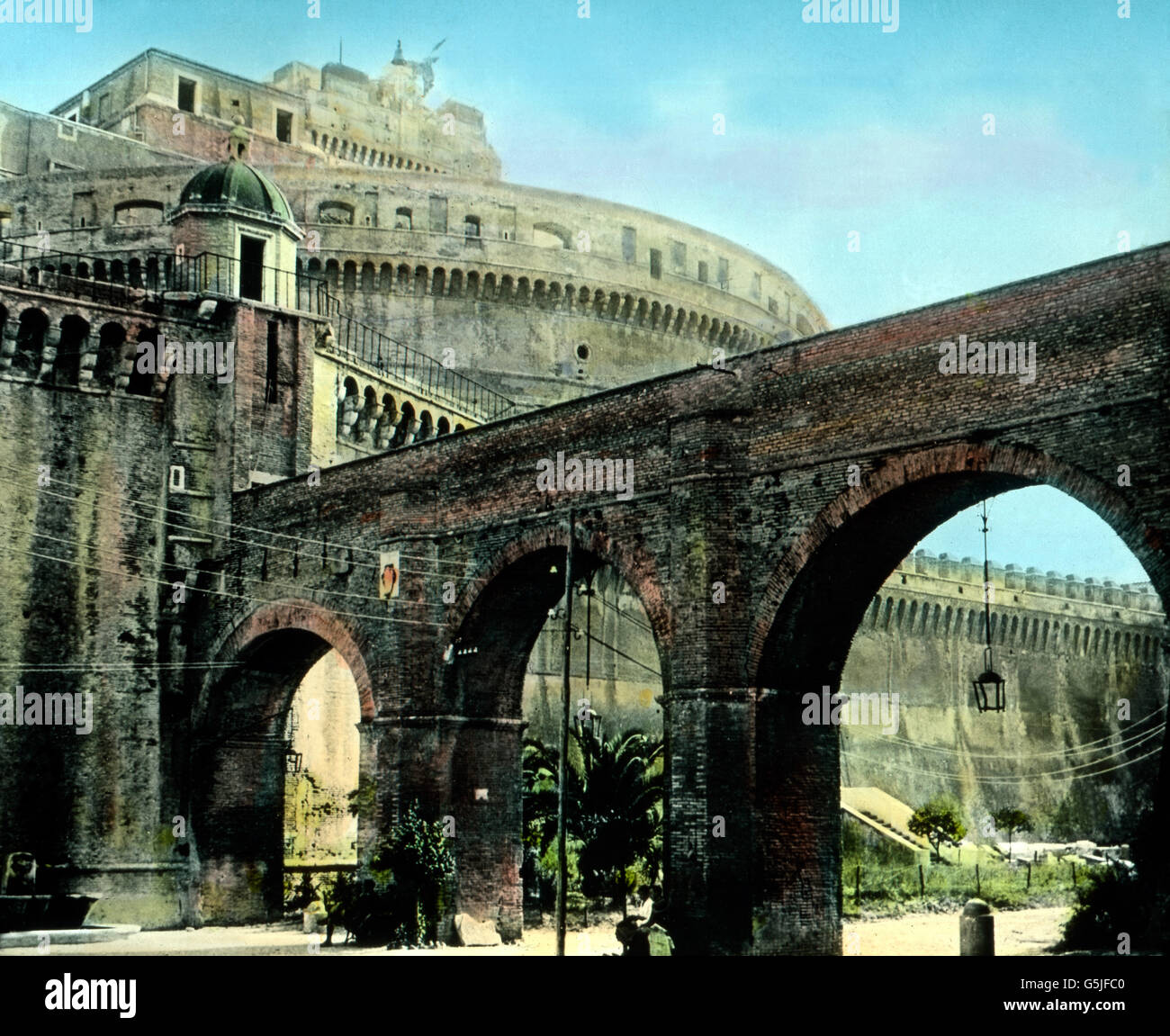 Die Engelsburg in Rom, Italien 1920er Jahre. Castel Sant'Angelo at Rome ...