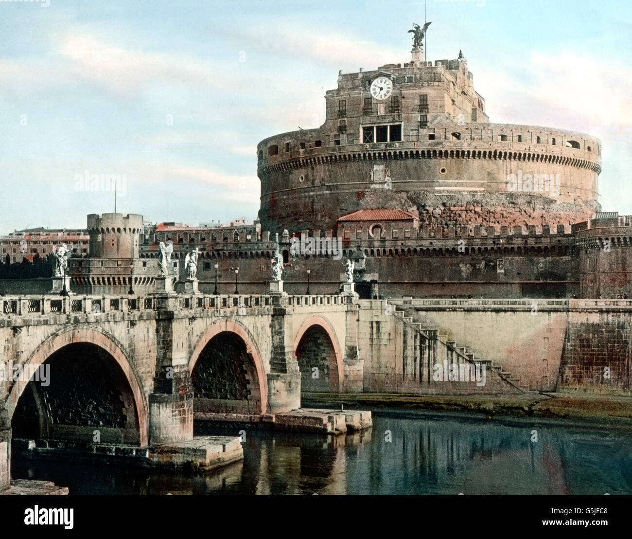 Die Engelsburg in Rom, Italien 1920er Jahre. Castel Sant'Angelo at Rome ...