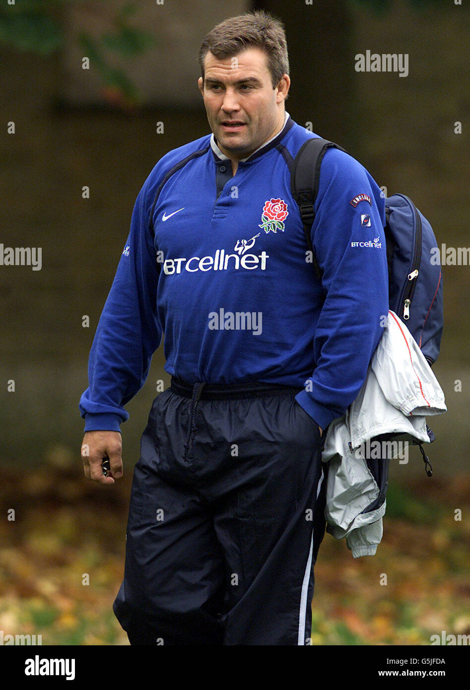 RUGBY UNION ENGLAND TRAINING JASON LEONARD Stock Photo - Alamy