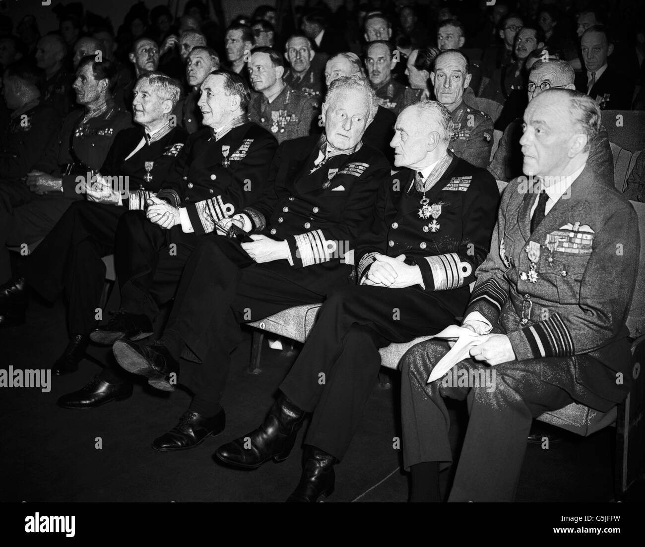 Right To Left Air Chief Marshall Sir S Barratt High Resolution Stock ...