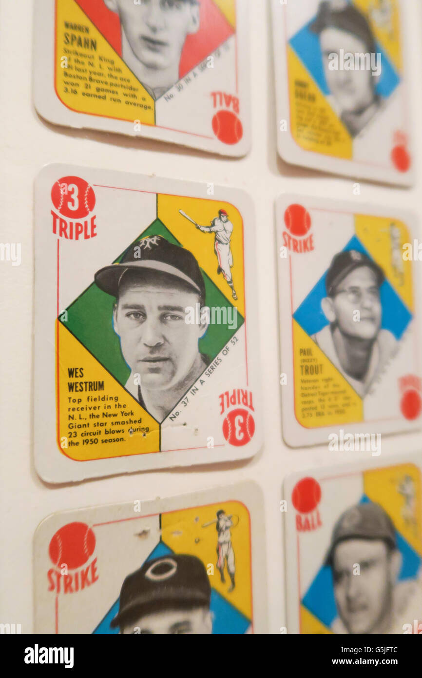 Vintage Baseball Card Display,The Metropolitan Museum of Art, NYC, USA ...