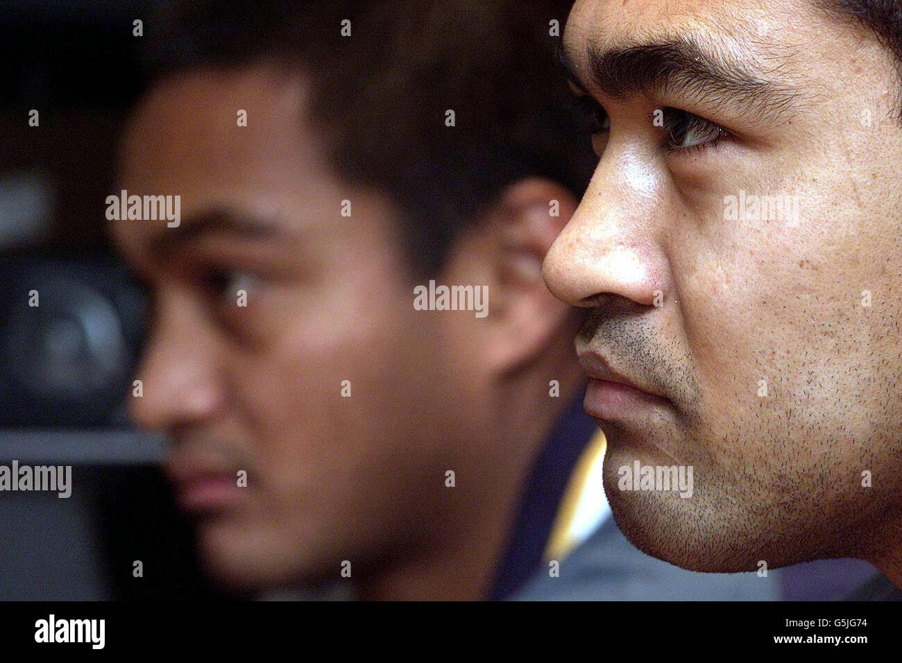 Australia's Toutai Kefu (right) and his brother Steve Kefu during the ...