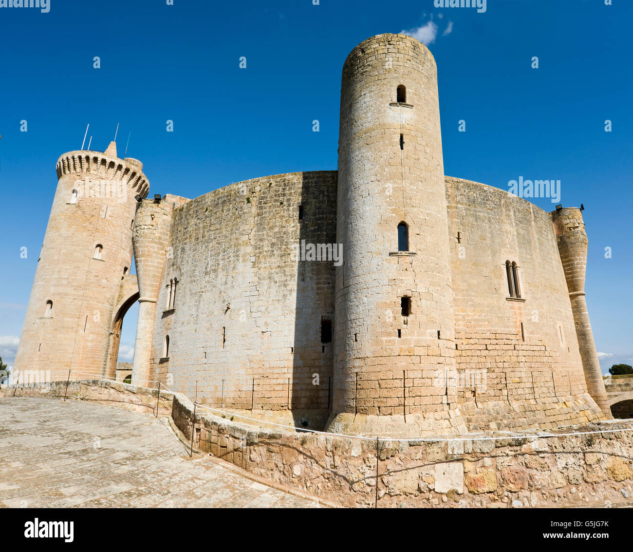 Outside walls of bellver castle hi-res stock photography and images - Alamy