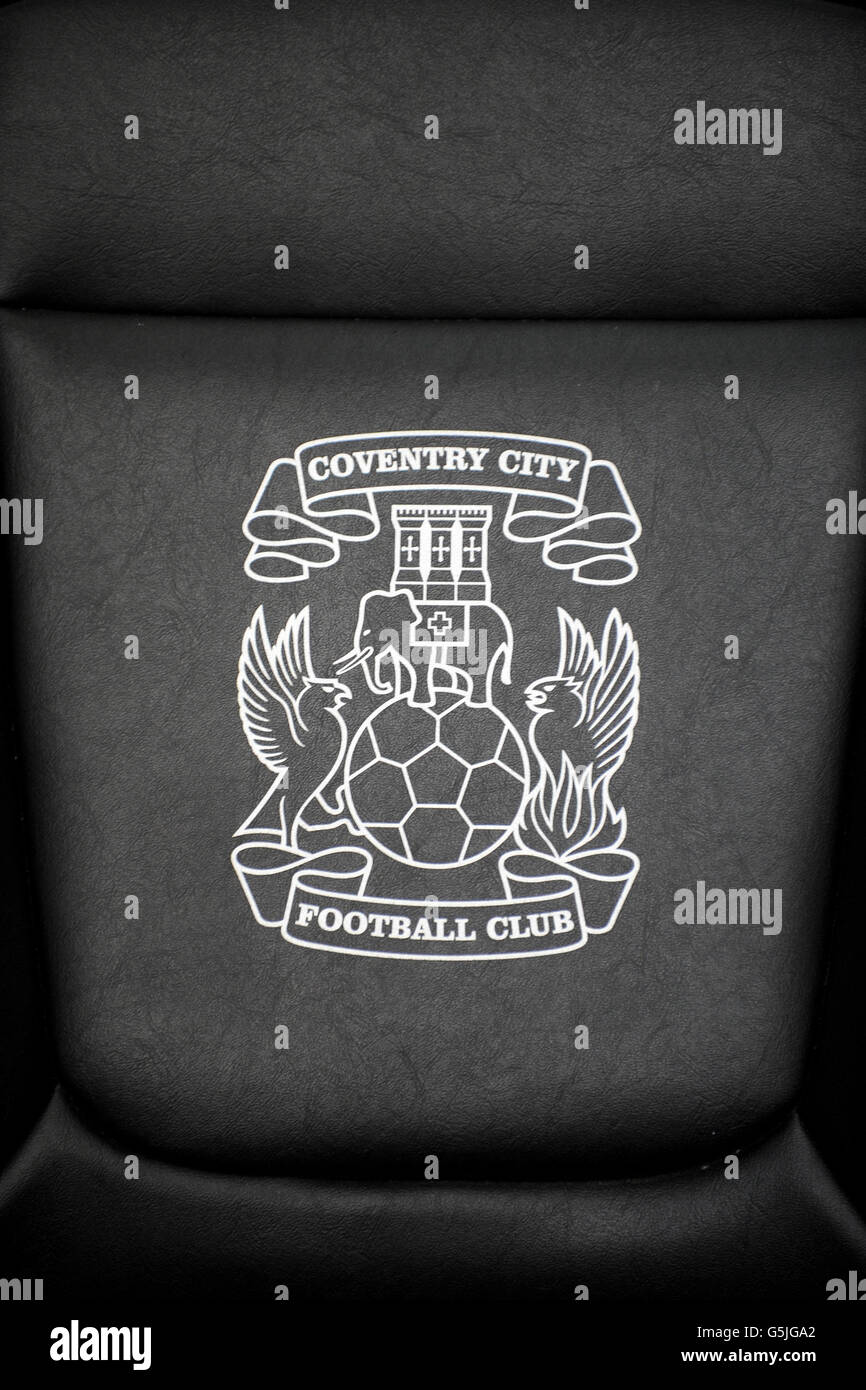 A general view of dugout seating at the Ricoh Arena, home of Coventry ...