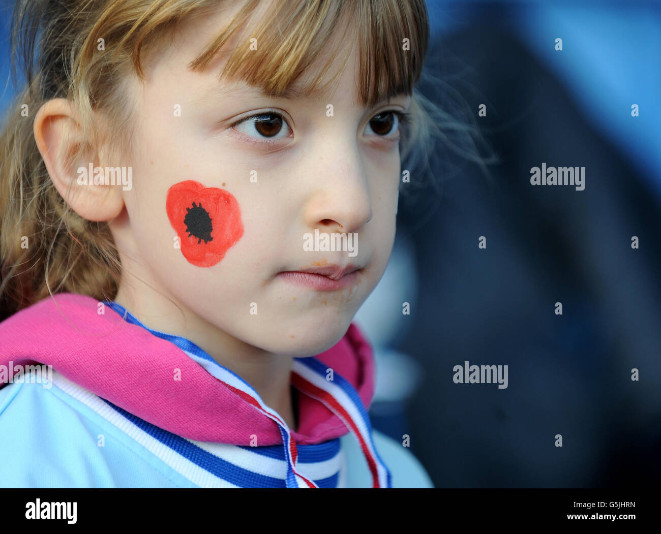 Coventry City fan, Hollie Pegler sporting her poppy before the npower ...