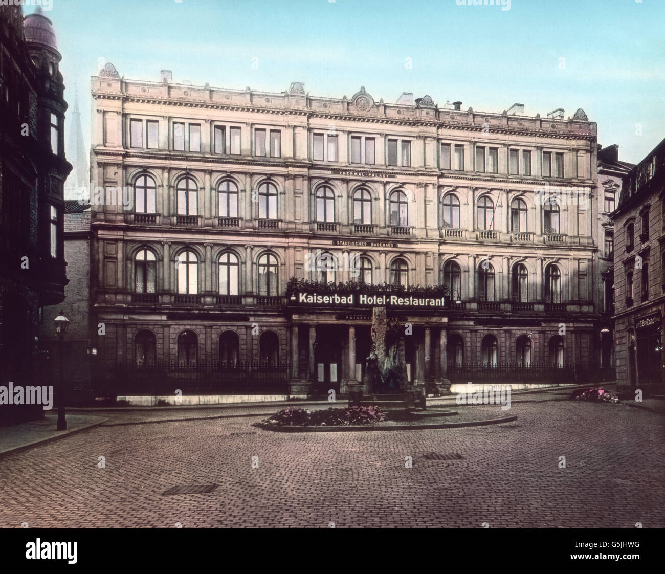Das Kaiserbad - auch Hotel und Restaurant - in Bad Aachen, 1920er Jahre ...