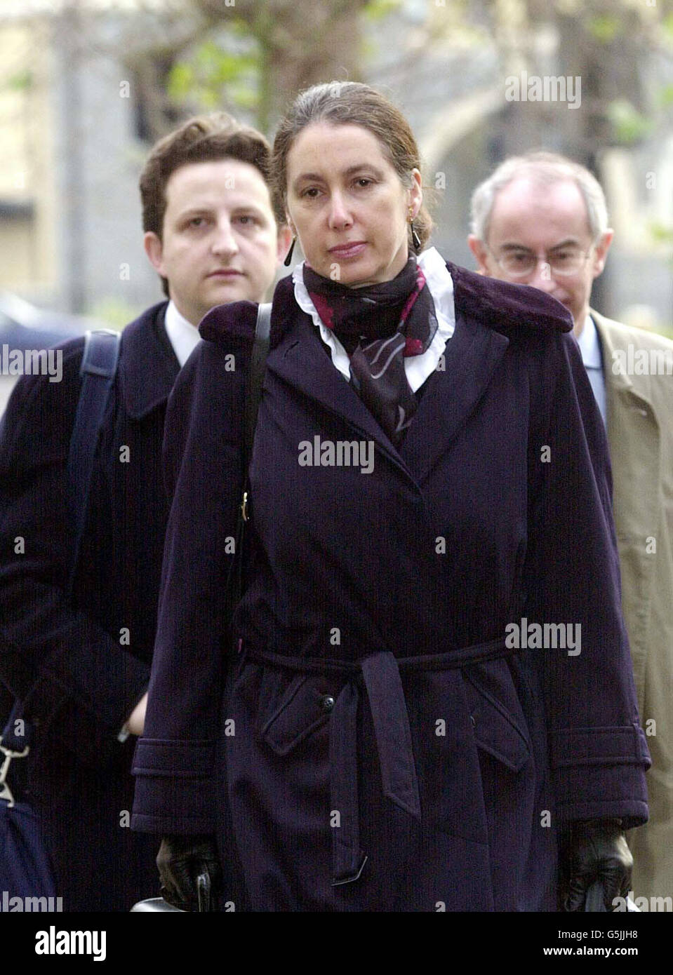 Personnel officer on the Prince of Wales' staff, Mimi Watts, arrives to ...