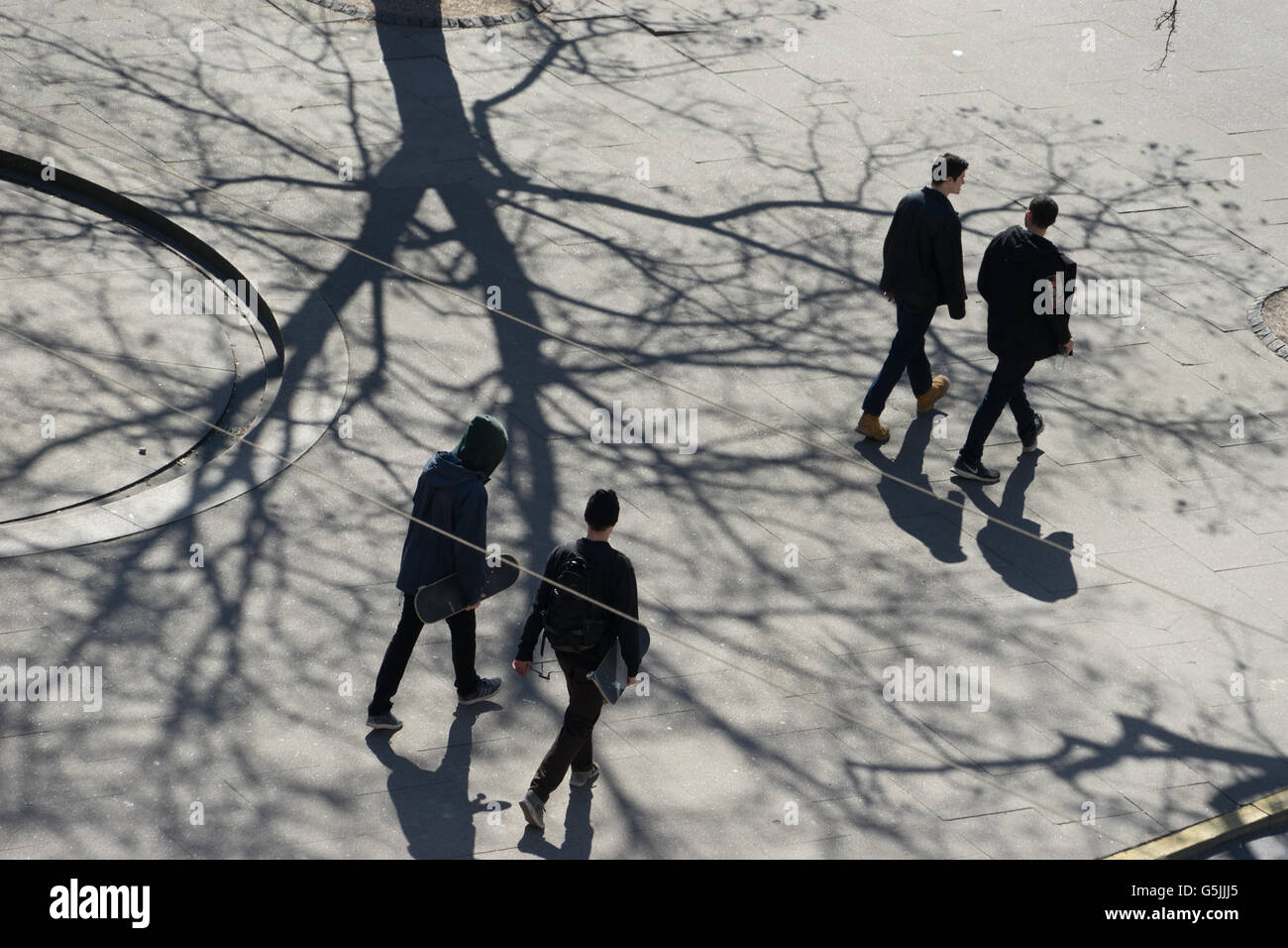 Man walking seen from above hi-res stock photography and images - Alamy