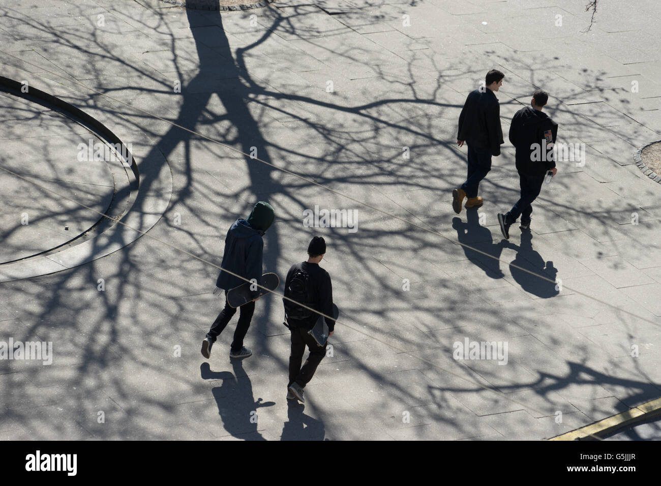 Man walking seen from above hi-res stock photography and images - Alamy