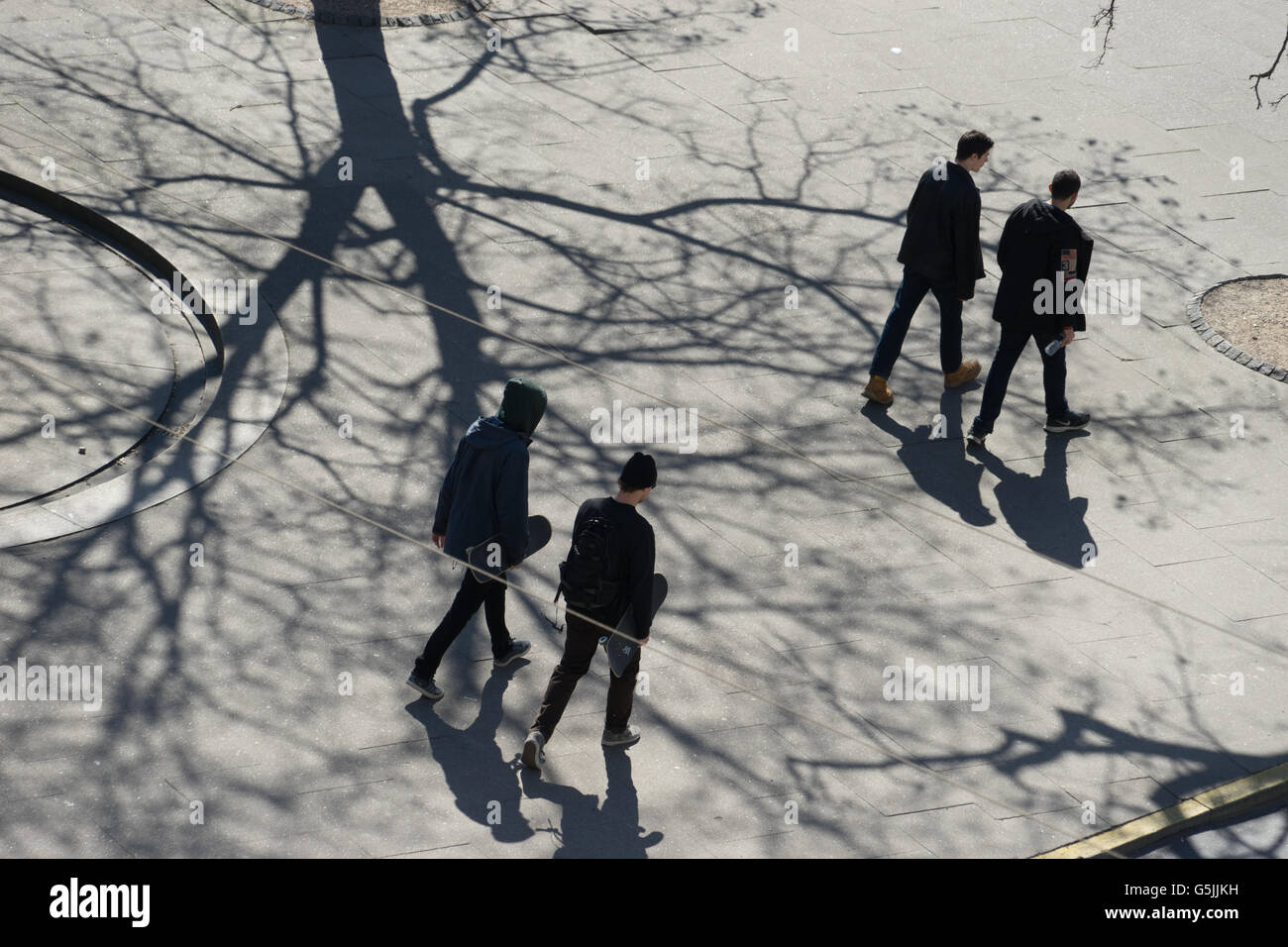 Man walking seen from above hi-res stock photography and images - Alamy