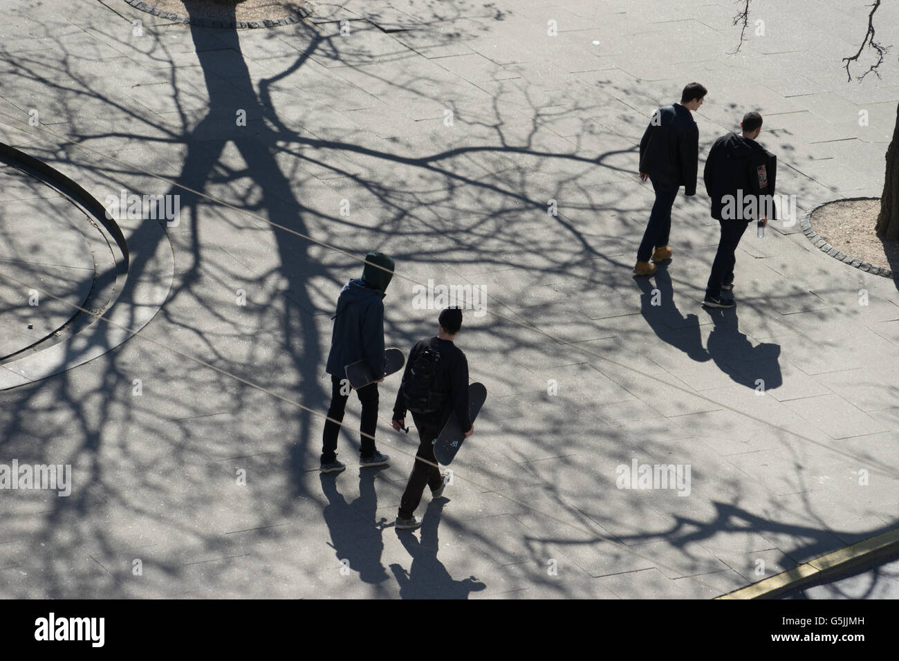 Man walking seen from above hi-res stock photography and images - Alamy