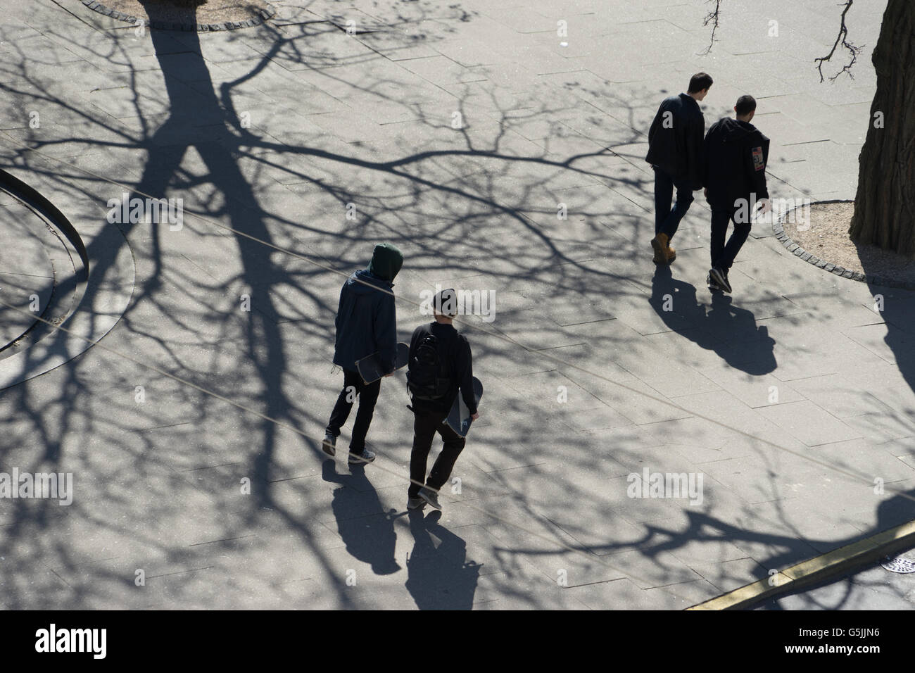 Man walking seen from above hi-res stock photography and images - Alamy