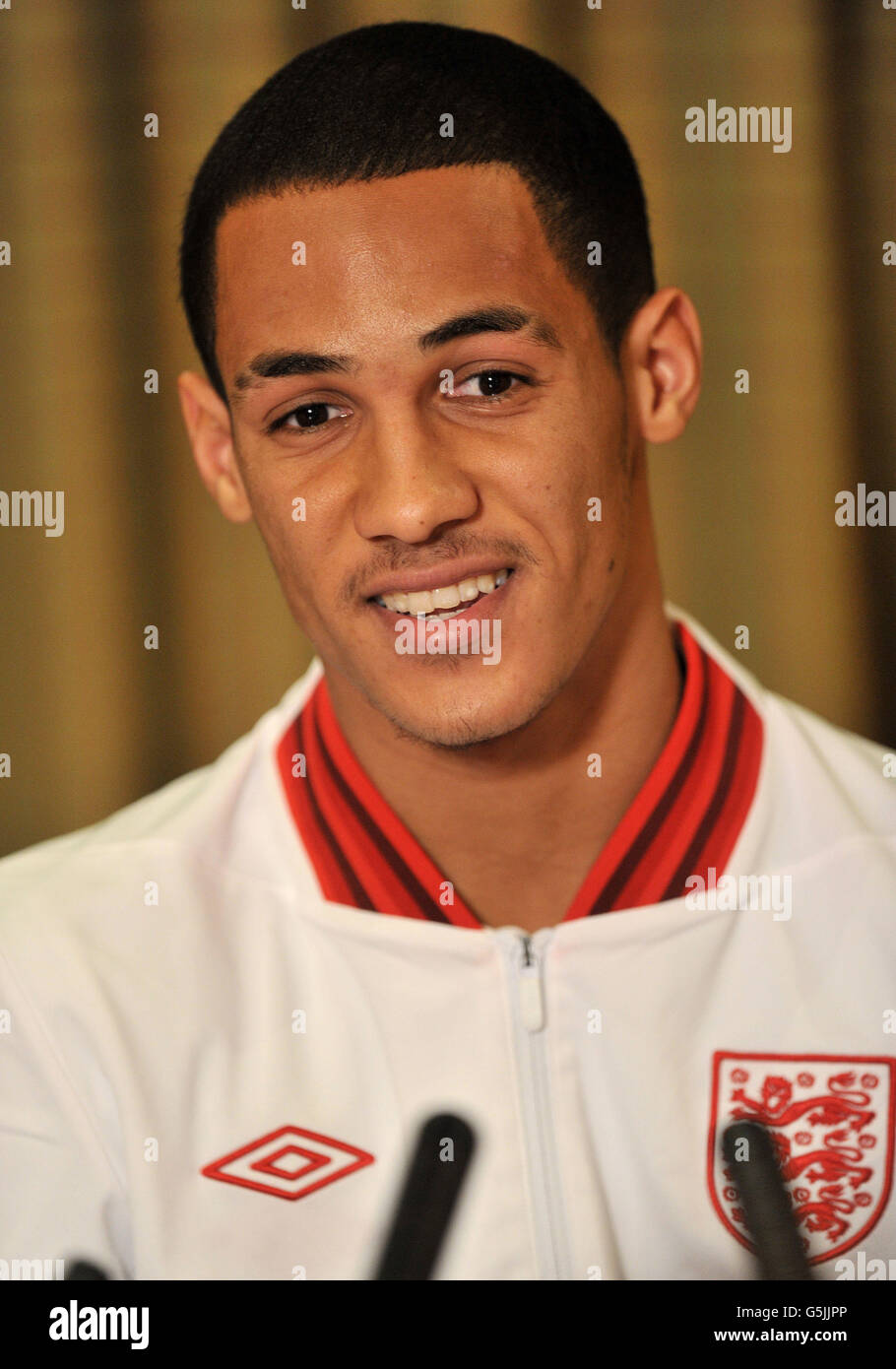England U21's Tom Ince during a press conference at the Marriott Hotel ...