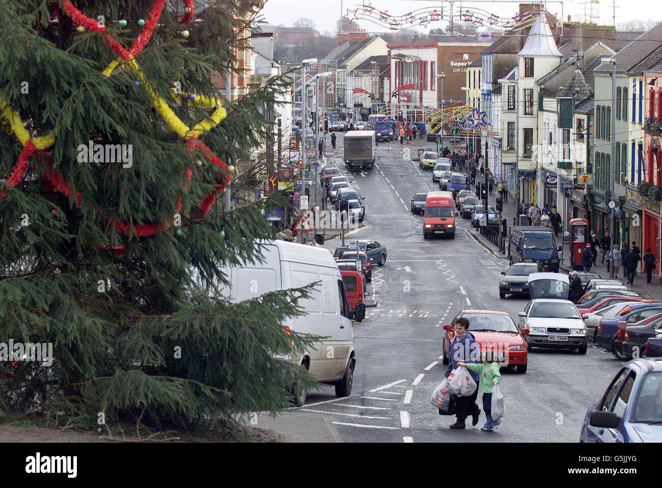 Omagh town centre, Northern Ireland on the day that local MP Pat ...