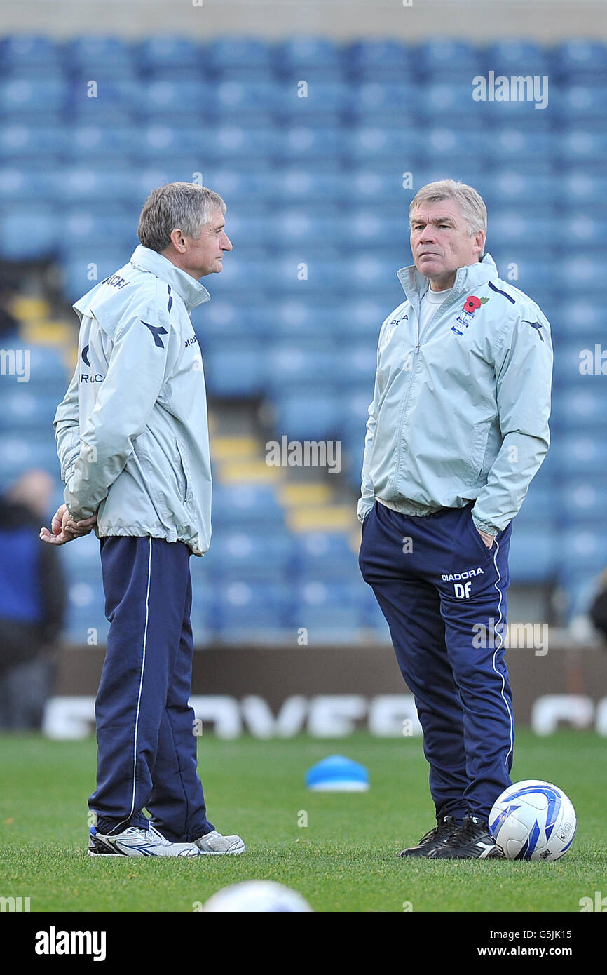 Birmingham City first team coach Derek Fazackerley (right) and kit ...