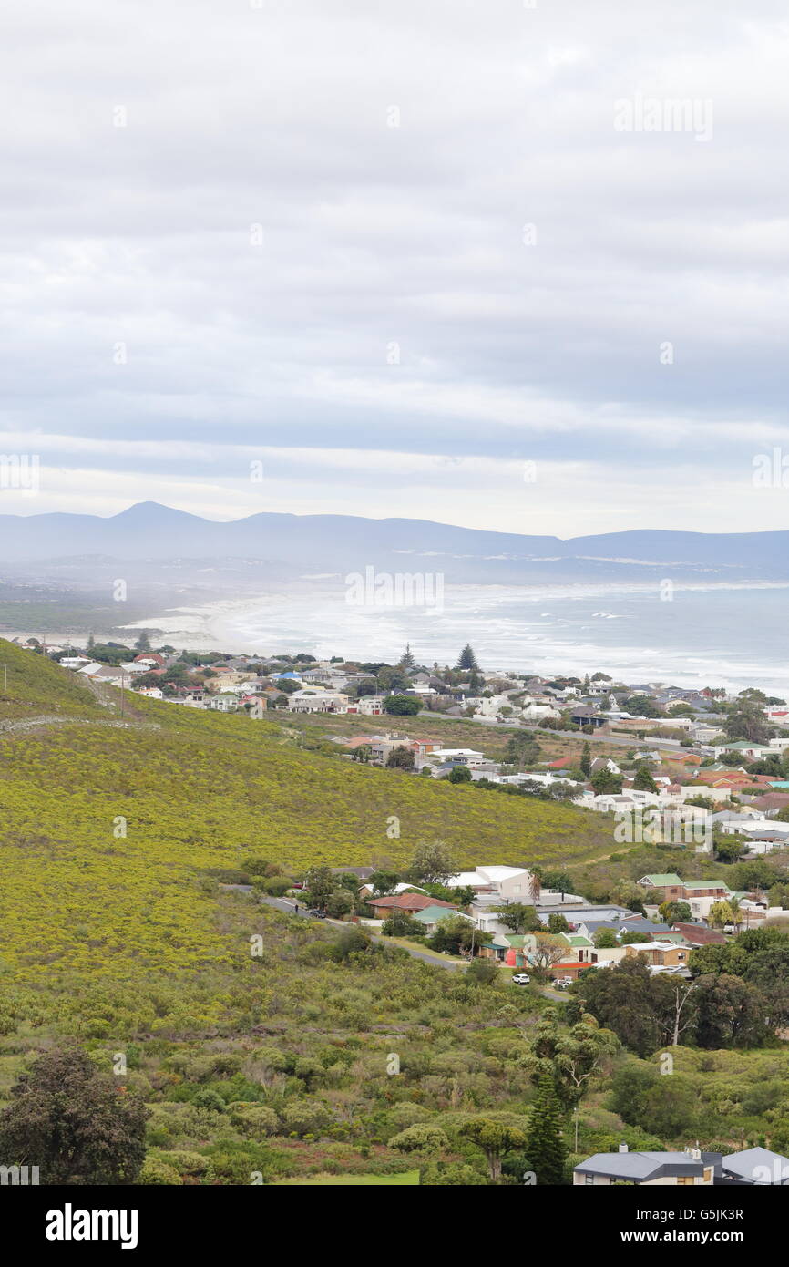 Aerial view of the Eastern suburbs of Hermanus (South Africa ...