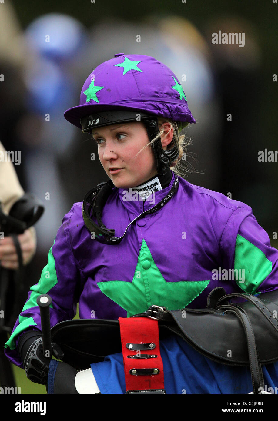 Horse Racing - Nottingham Races. Miss Rachel King, jockey Stock Photo ...
