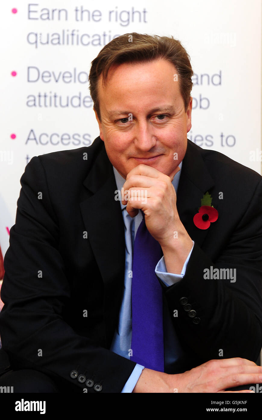 Prime Minister David Cameron, during a visit to Twenty Twenty at the ...