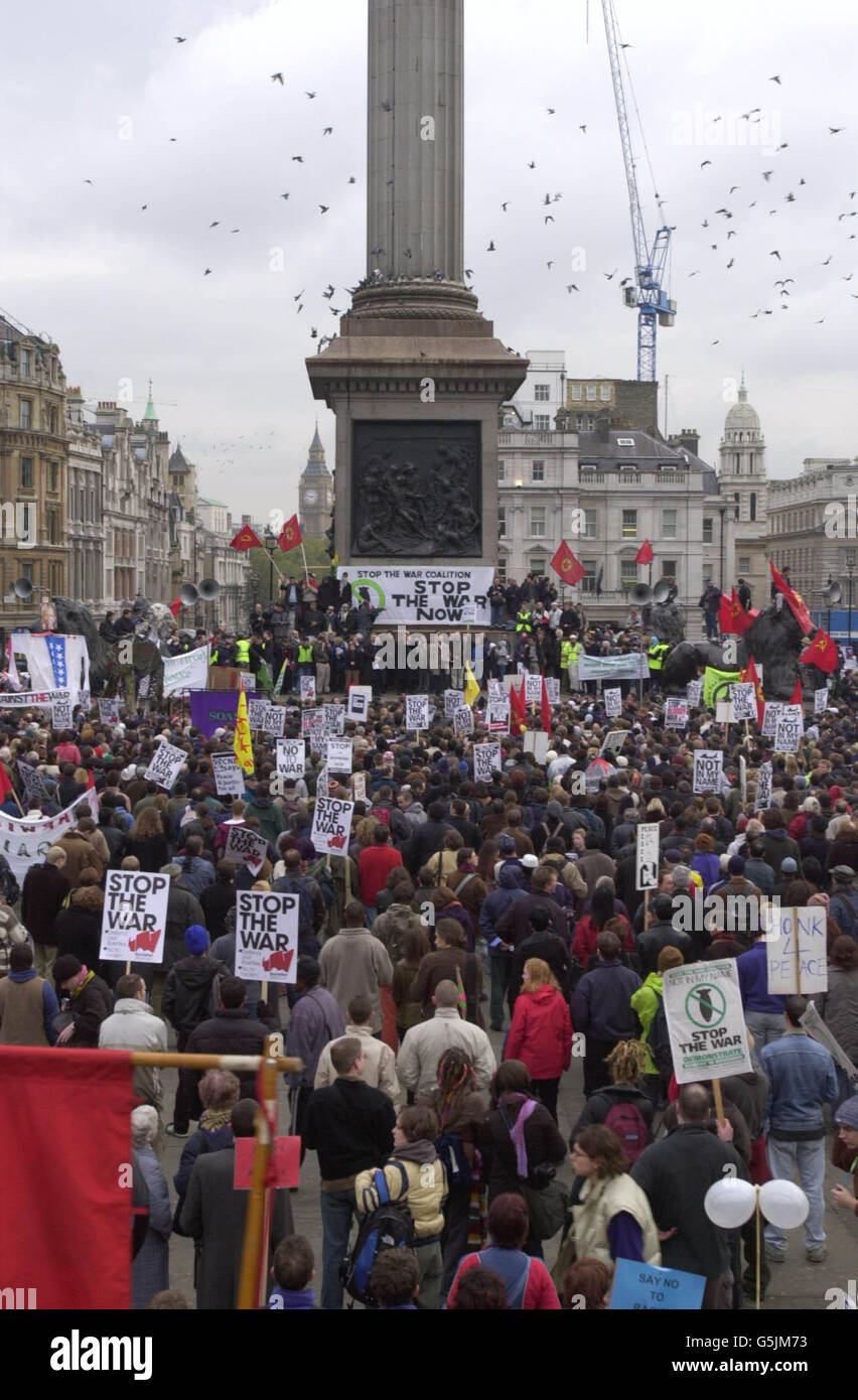 Anti War Against Terrorism Protest Stock Photo - Alamy