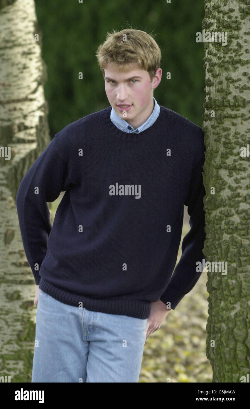 Prince William lookalike Matthew Turpin, 17, at his school Arnold Hill ...