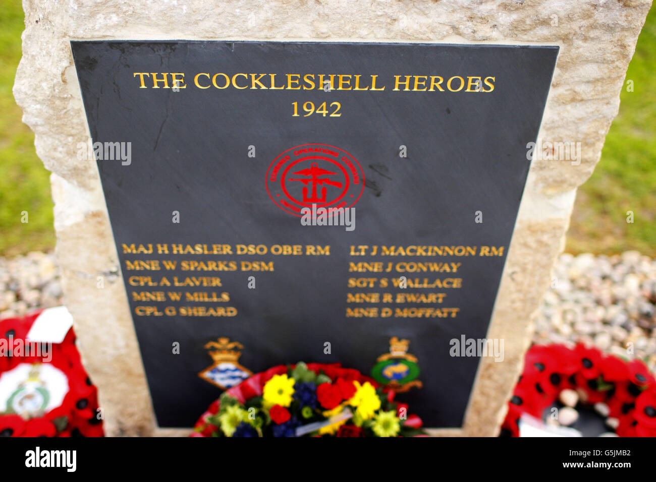Cockleshell Heroes memorial Stock Photo - Alamy