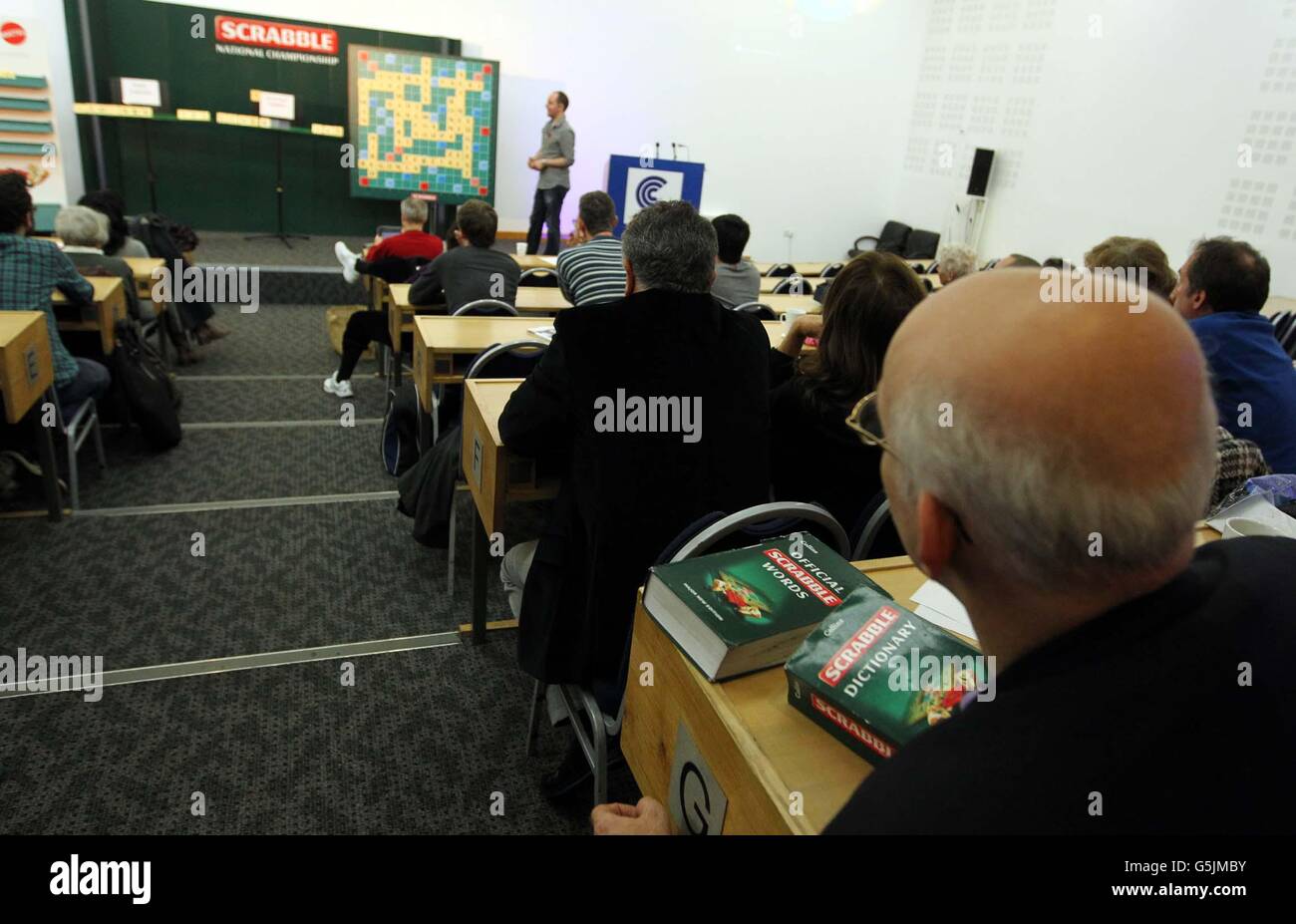 National Scrabble Championship final Stock Photo - Alamy