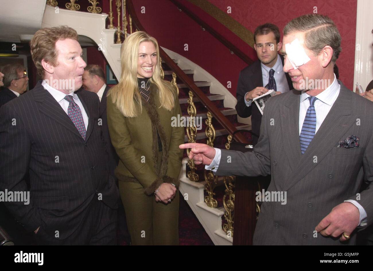 Prince Charles eye injury Stock Photo - Alamy