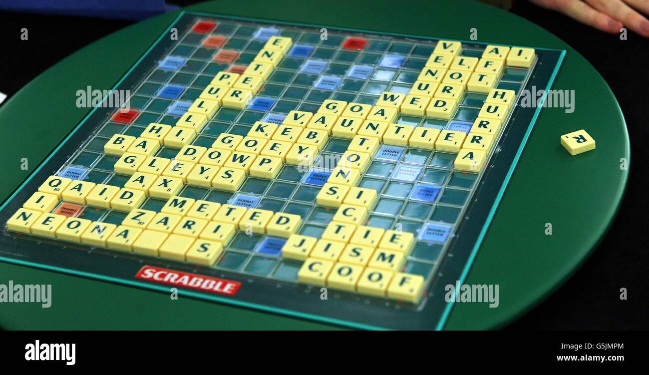 National Scrabble Championship final Stock Photo - Alamy
