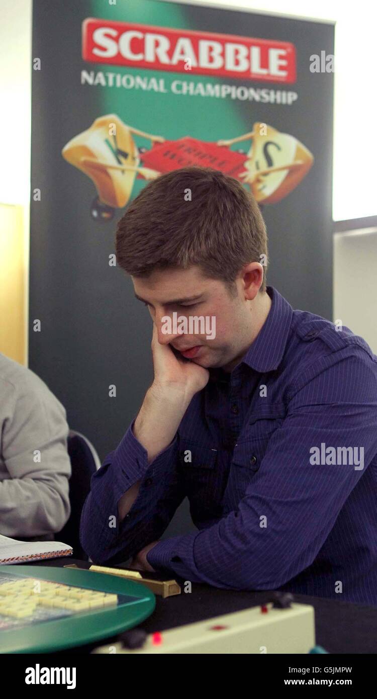 National Scrabble Championship final Stock Photo - Alamy