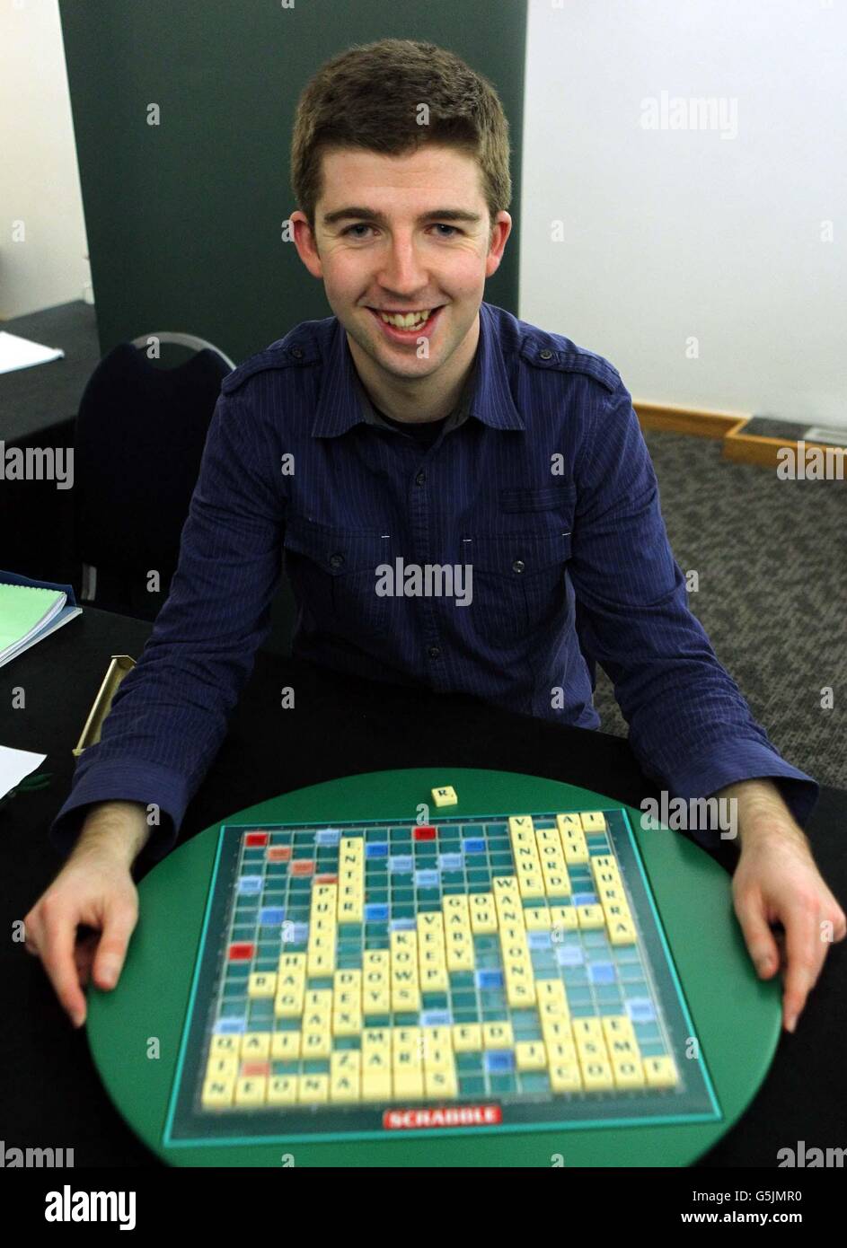 National Scrabble Championship final Stock Photo - Alamy
