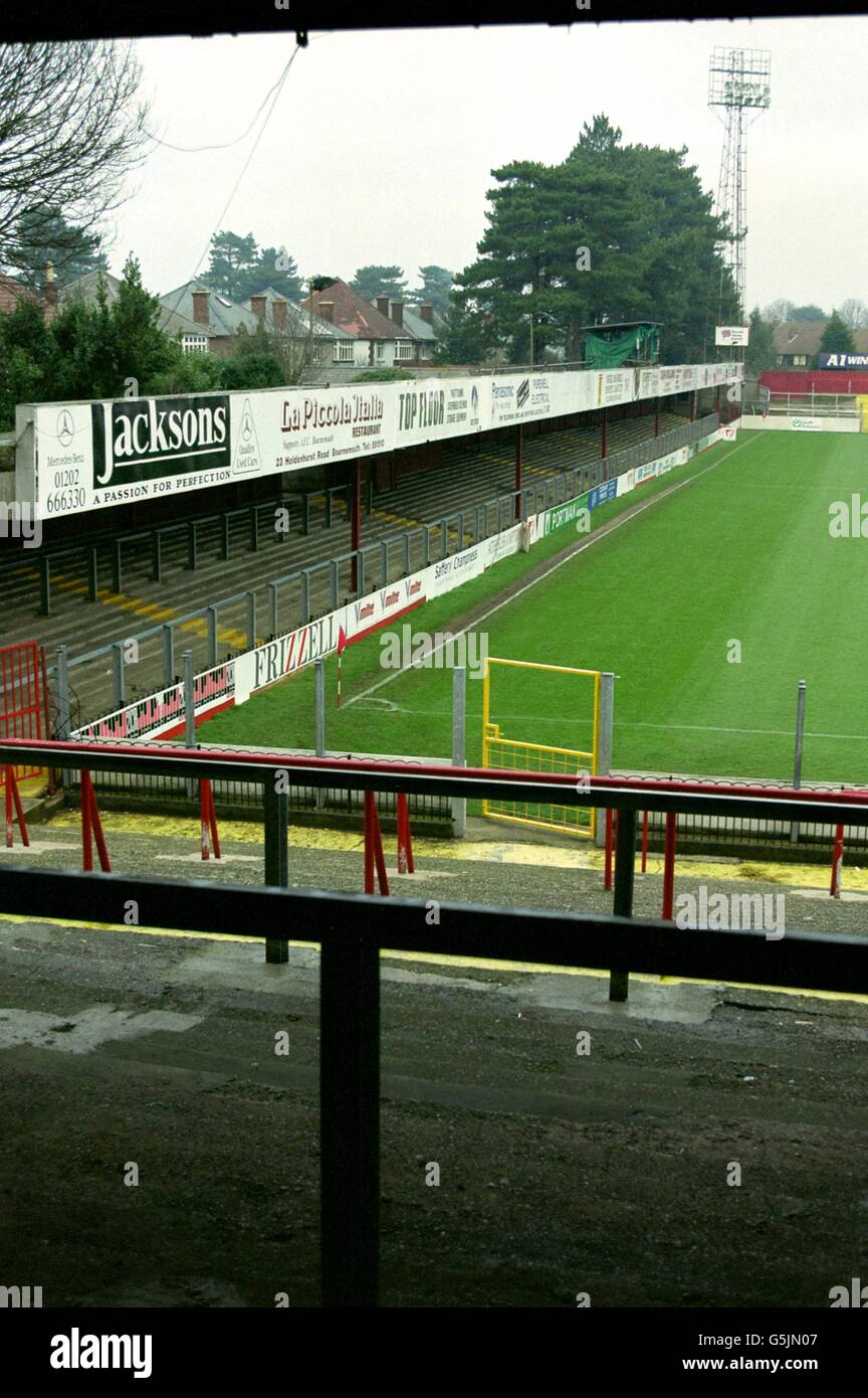 Soccer - English Football League Grounds - Dean Court Stock Photo - Alamy