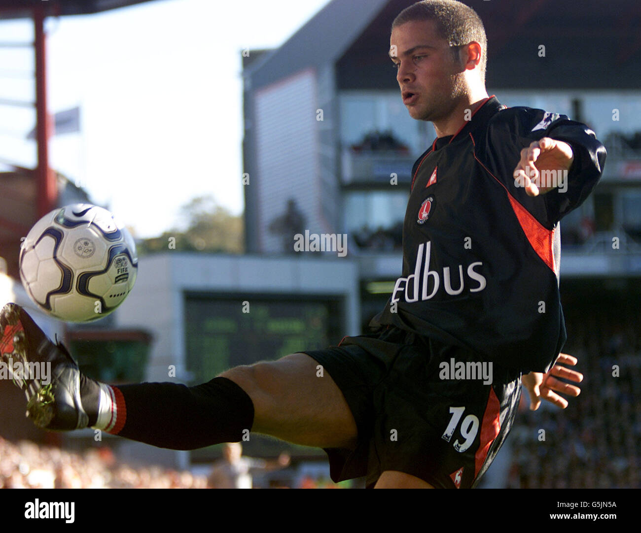 Charlton Athletic's Luke Young in action during the F.A. Barclaycard ...