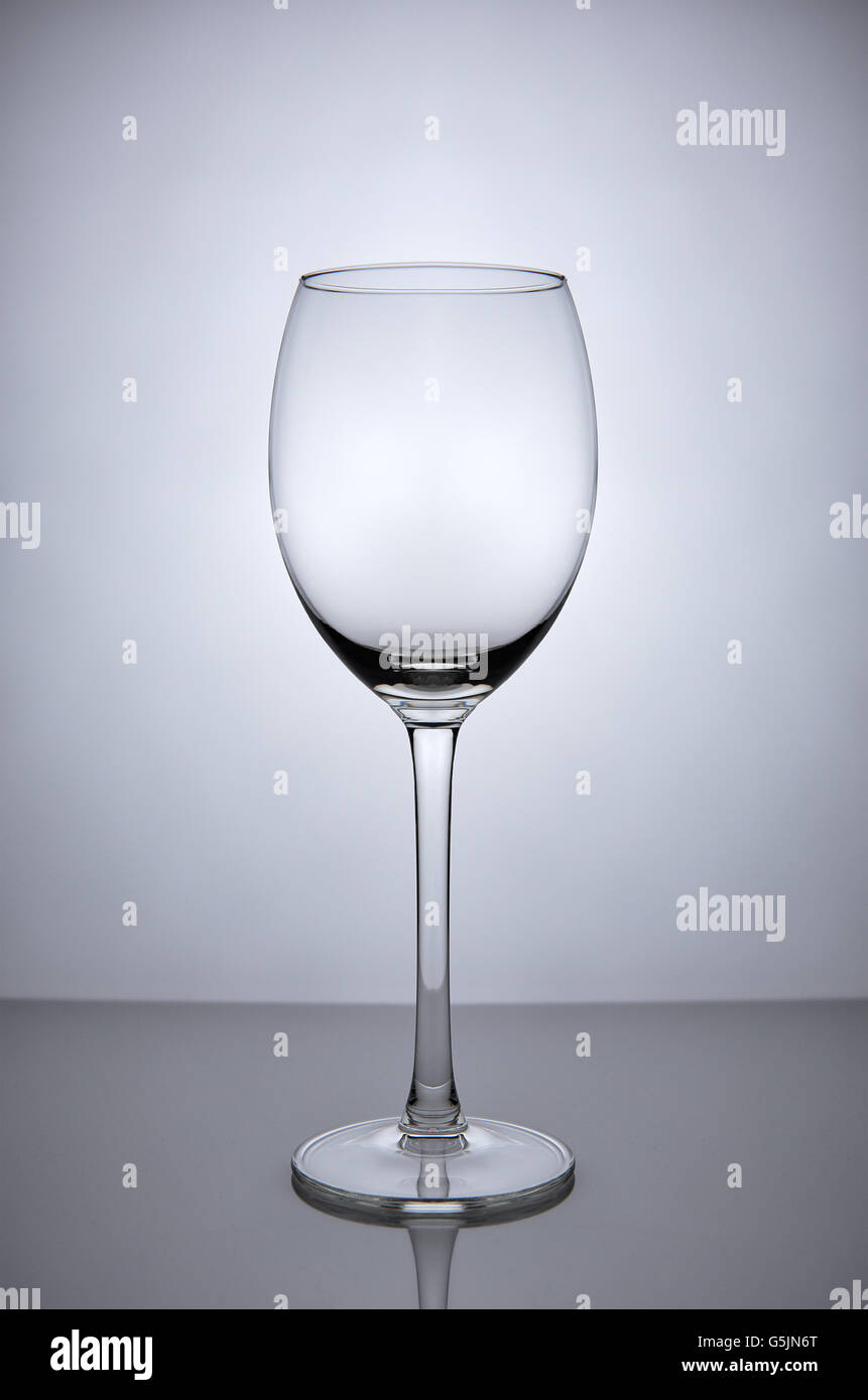 Empty Wine Glass Stock Photo - Alamy