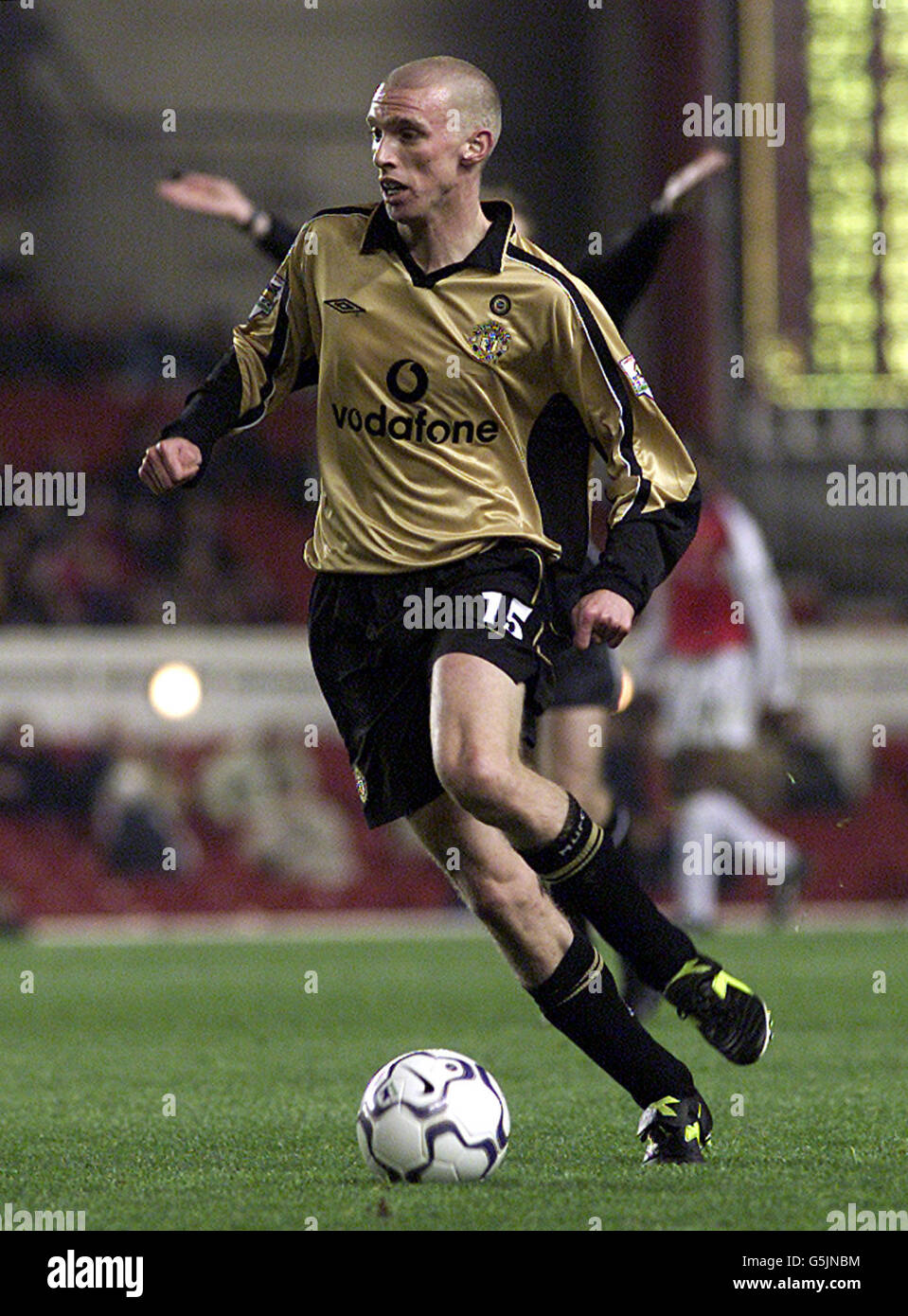 Manchester United's Luke Chadwick in action during the Worthington Cup ...
