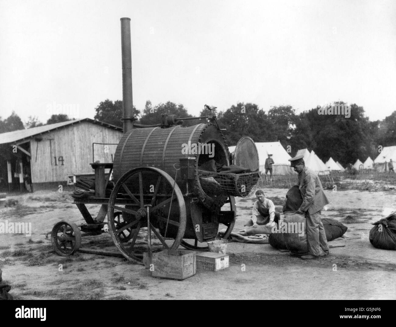 World War One - British Army Camp Stock Photo - Alamy