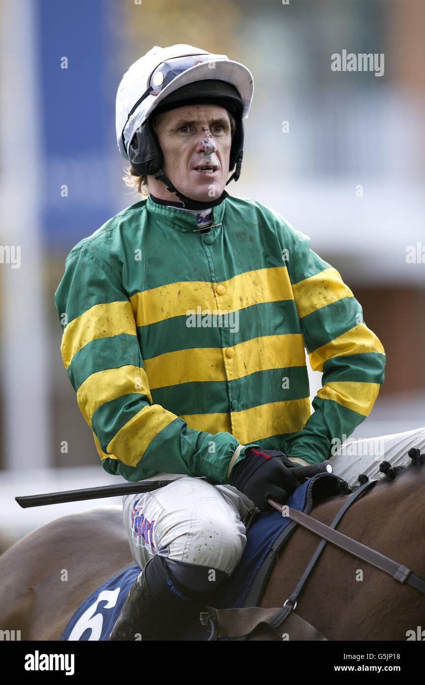 Jockey Tony McCoy on It's A Gimme prior to the William Hill Priority ...