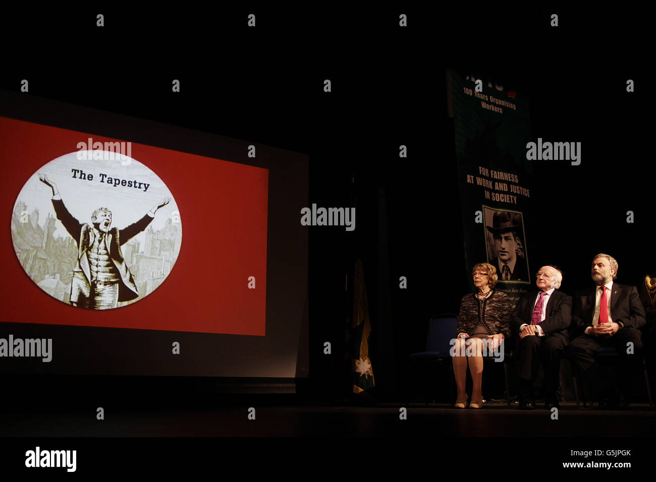 1913 Dublin Lockout Tapestry Unveiled High Resolution Stock Photography ...