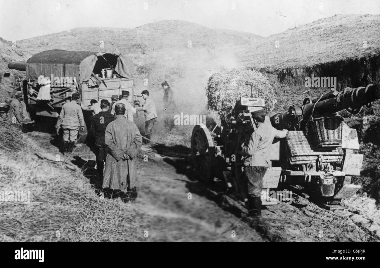 World war one ww1 french artillery greece salonika weapon machin Black ...