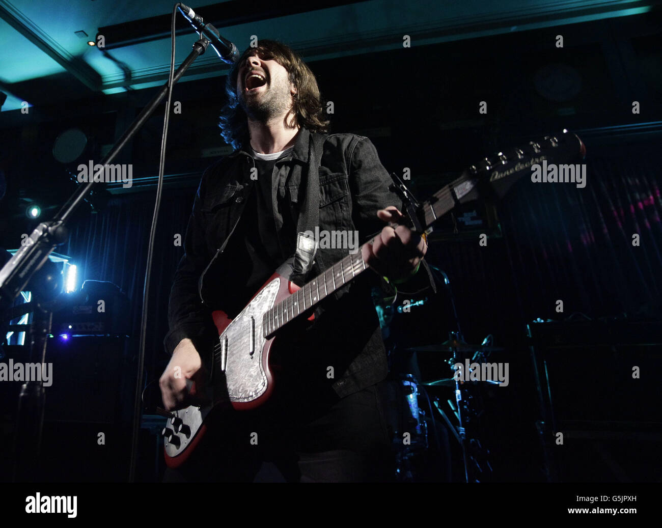 Justin Young of The Vaccines performing during an Absolute Radio ...
