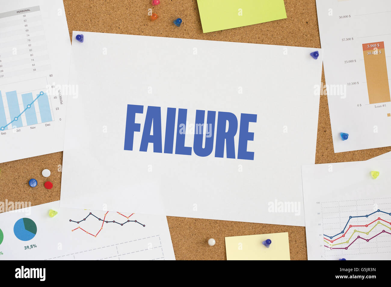 CHART BUSINESS GRAPH RESULT COMPANY FAILURE CONCEPT Stock Photo - Alamy