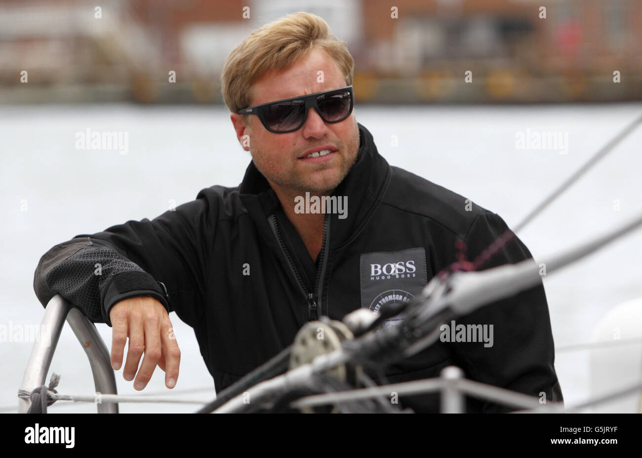 PREVIOUSLY UNRELEASED IMAGE Round the world yachtsman Alex Thomson ...