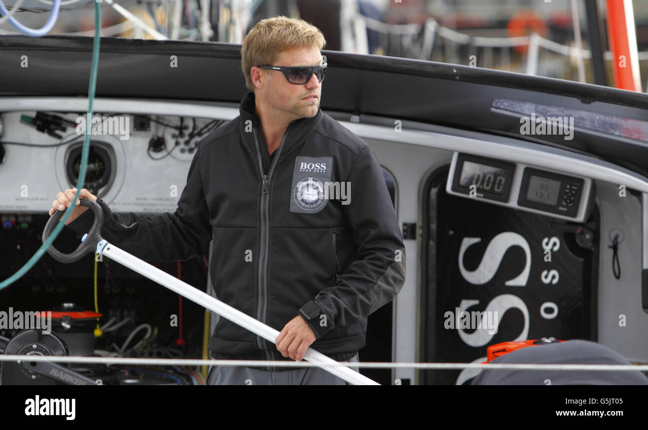 PREVIOUSLY UNRELEASED IMAGE Round the world yachtsman Alex Thomson ...