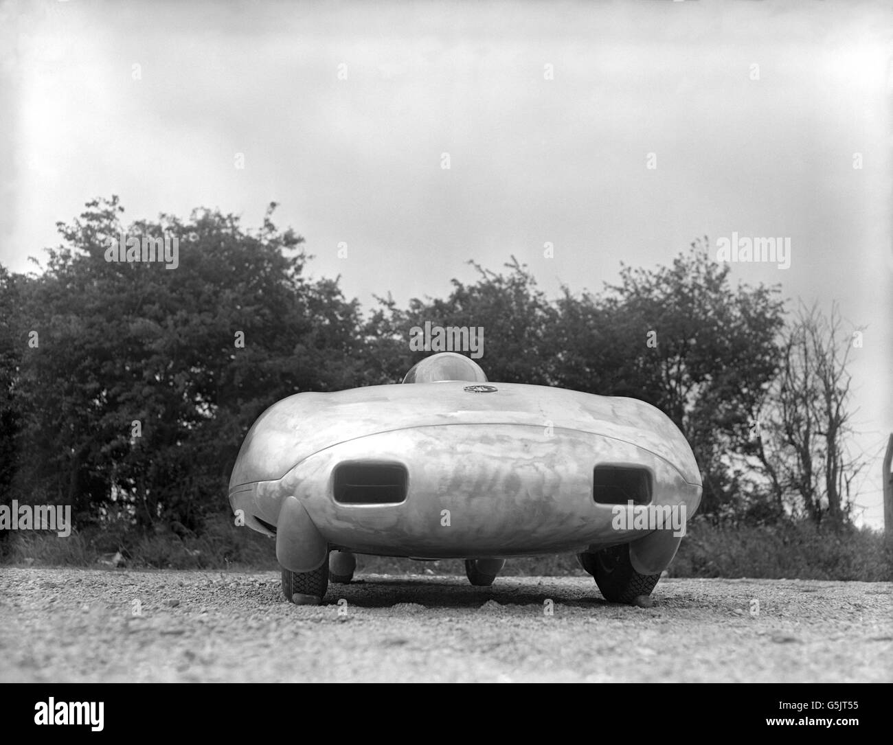 Record Attempt - MG Car - Stirling Moss Stock Photo - Alamy