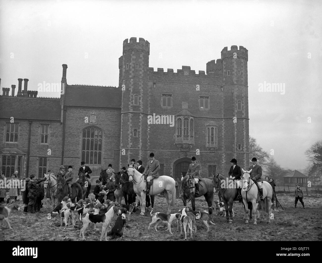 West Norfolk Hunt - Children's Meet Stock Photo - Alamy